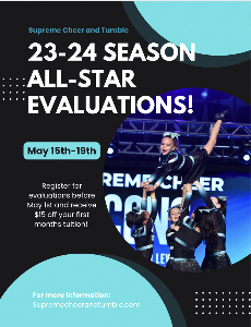 Supreme Cheer and Tumble Home