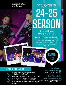 Supreme Cheer and Tumble Home