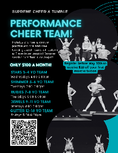 Supreme Cheer and Tumble Home