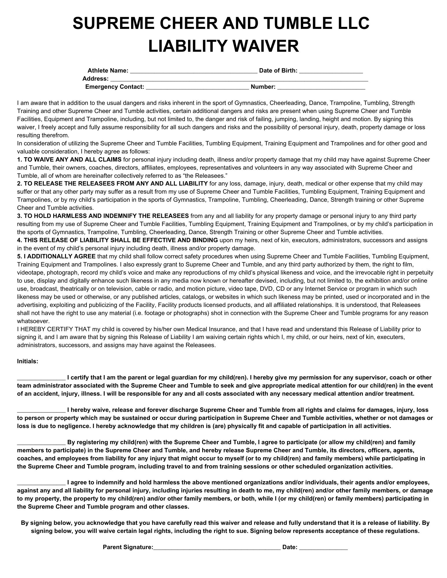 Supreme Cheer and Tumble - Competitive Cheer